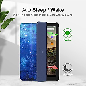 Fintie Case for Amazon Fire HD 10 and Fire HD 10 Plus Tablet (Only Compatible with 11th Generation 2021 Release) - Ultra Lightweight Slim Shell Stand Cover Auto Wake/Sleep, Starry Sky