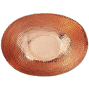 Elegance Oval Bowl, 14.75" x 11", Black/Copper