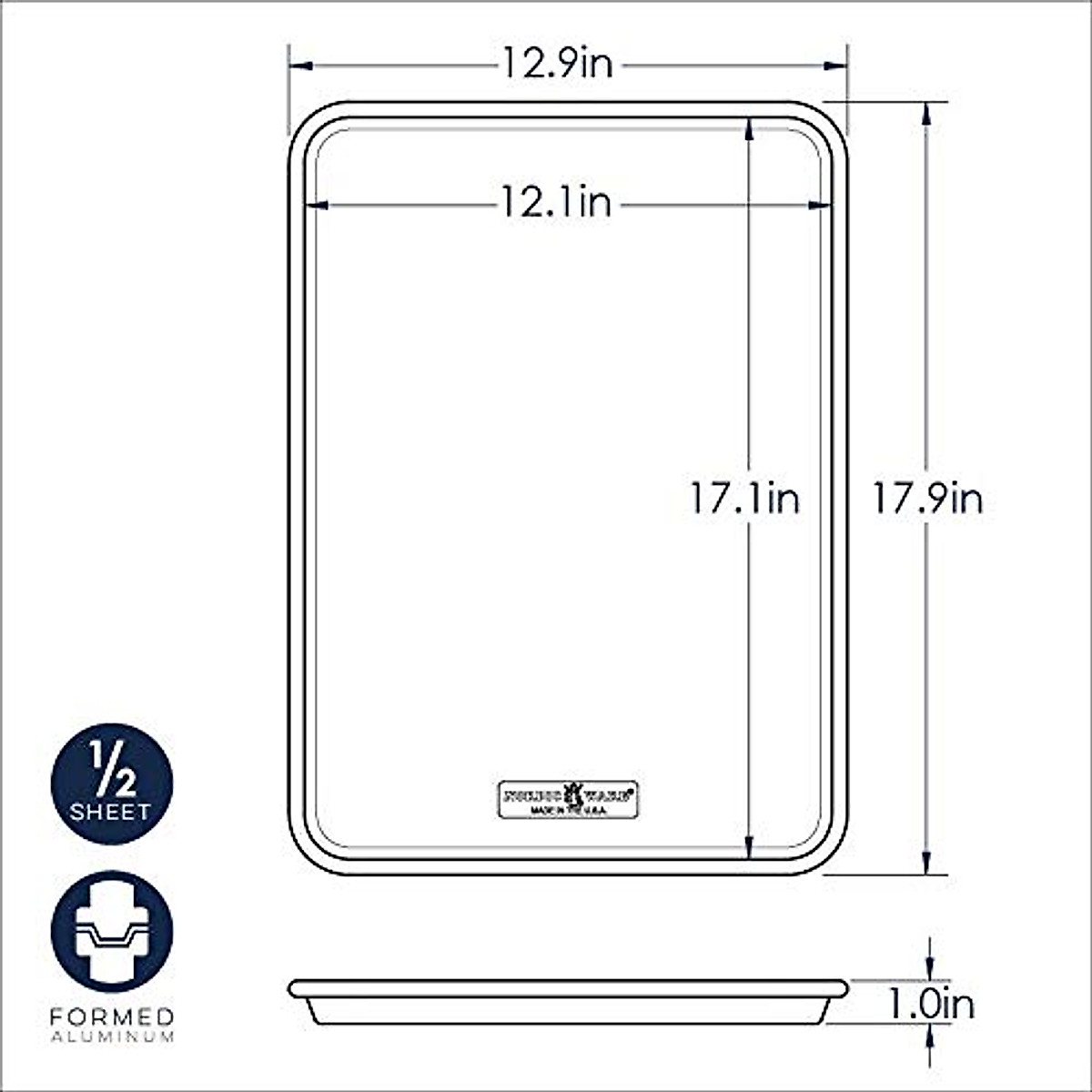 Nordic Ware 3-Piece Cookie Set, 1 Pack, with Aqua Baking Mat
