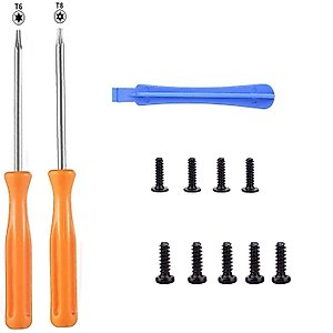 LZYDD Screws set for PS4 PS5,Xbox one Slim Elite series X Controller Install Repair Screws and T6 T8 Screwdrivers Open shell tool