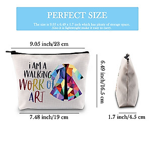 GJTIM Joseph Broadway Musical Inspired Zipper Pouch I Am A Walking Work Of Art Broadway Musical Theatre Gift Makeup Bag (Work Of Art)