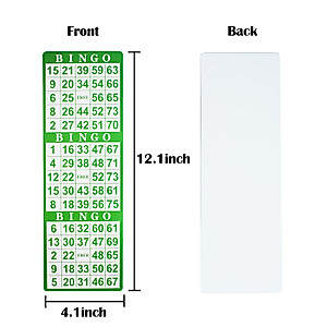 Yuanhe Bingo Paper Game Cards - 3 Cards - 100 Sheets in Mixed Colors