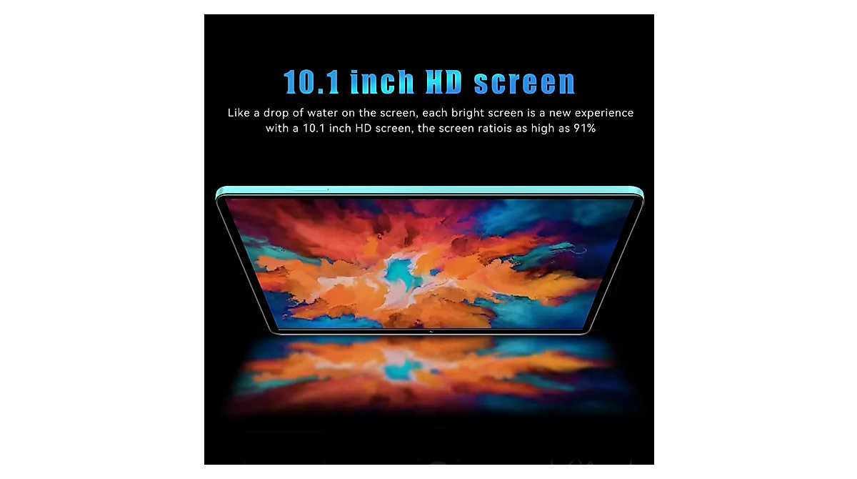 Zunate 10.1" WiFi Tablet - 8GB RAM, 256GB Storage