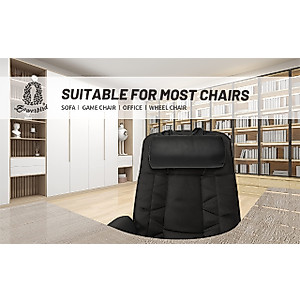 BOWERBIRD Leather Recliner Head Pillow -Head and Neck Pillow-Headrest Cushion for Neck Pain Relief and Cervical Support