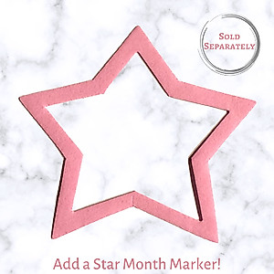 Elephant Baby Milestone Blanket Girl, First Year Monthly Growth Blanket, Personalized Name Month Photo, Love You to The Moon and Back, Baby Girl Shower Gift (Elephant-Pink, Smooth 38x28)