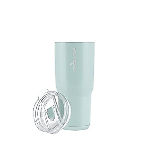 REDUCE Cold1 24 oz Tumbler with Lid and Straw - Dual-Wall Vacuum Insulated Stainless Steel Tumbler - Keeps Drinks Cold up to 24 Hours - Inner Ounce Markings to Track Hydration - OG Sea Glass