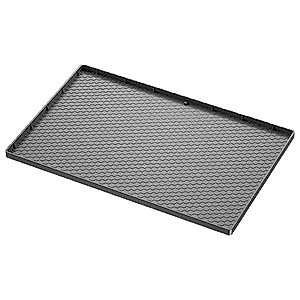 Spill Agent Under Sink Mat, 34’’ x 22’’under sink mats for kitchen Waterproof Silicone Sink Cabinet Protector Mat with Drain Hole,Flexible Sink Drip Tray,Free Cleaning Brush,for Kitchen,Bathroom,Grey,