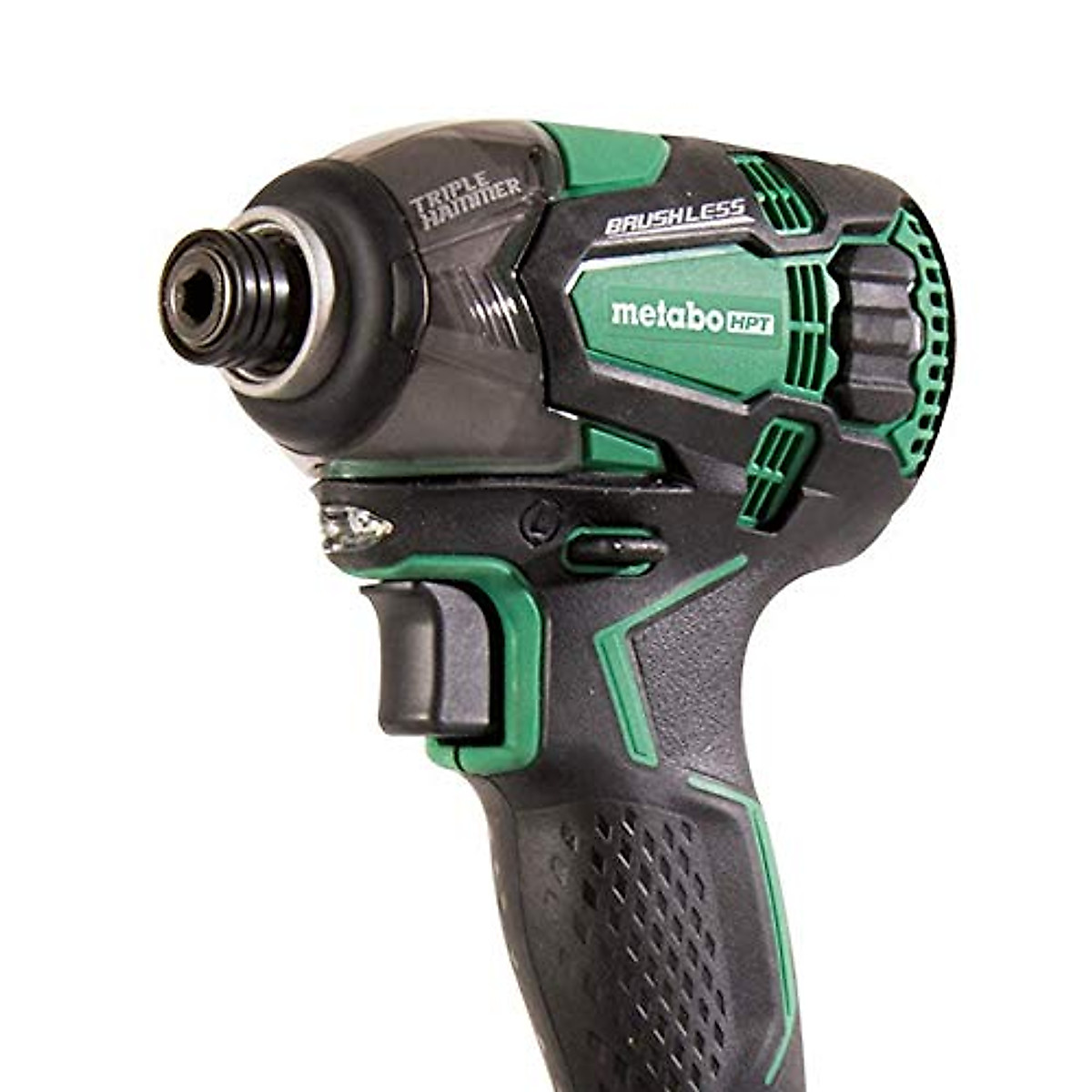 Metabo HPT 18V Cordless Impact Driver, 1/4-in Hex Chuck, Triple Hammer Technology, Powerful 1, 832 In/Lbs Torque, Variable Speed Trigger, IP56 Compliant, LED Light, Tool Only (WH18DBDL2Q4)
