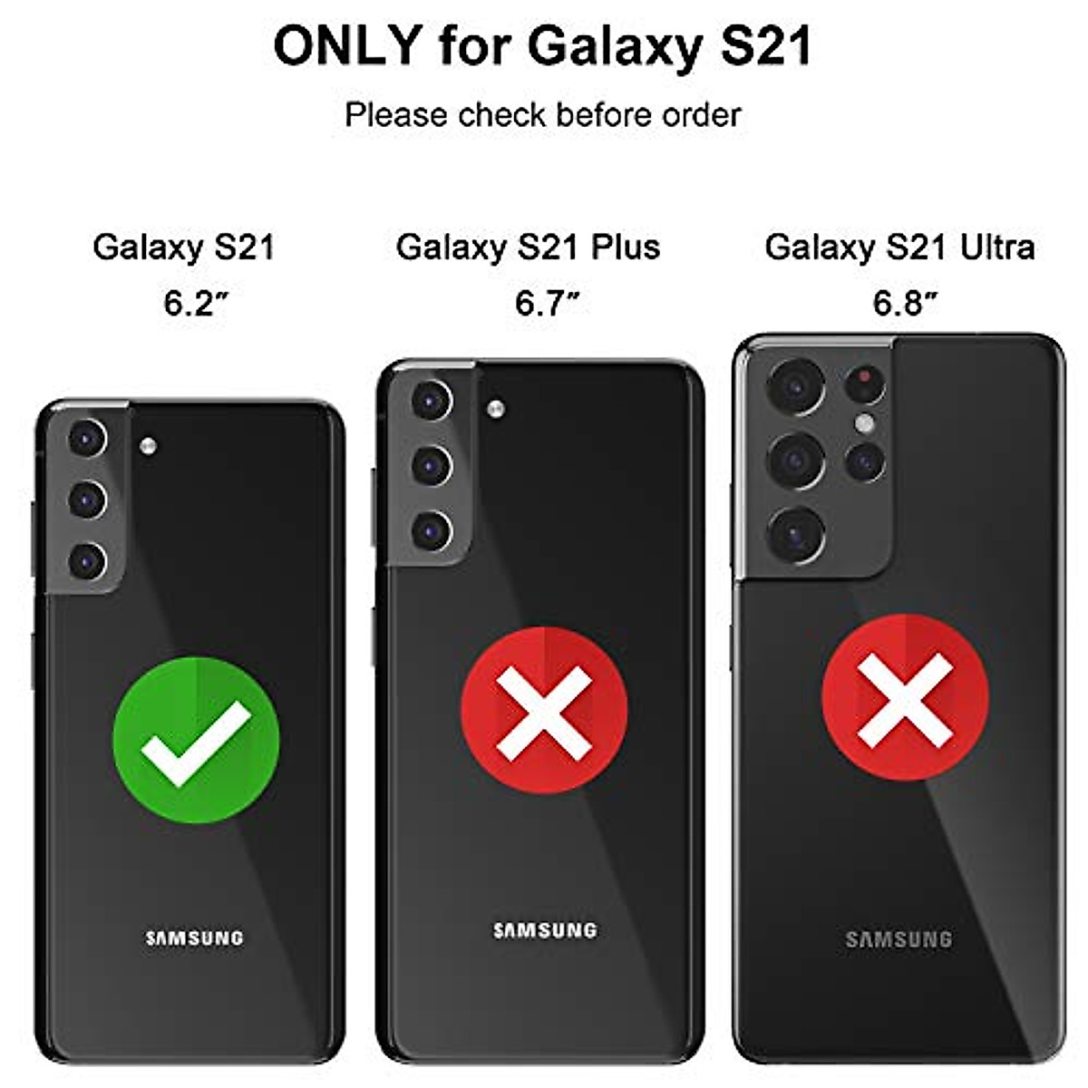 Jiunai for Samsung S21 Case, Galaxy S21 Case Credit Card IDs Cash Holder Shell Wallet Case Slide Cover Dual Layer Hard PC Rubber Cover Phone Case for Samsung Galaxy S21 5G 6.2'' 2021 Rose Gold