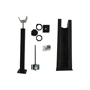 Manual Barrier Gate Complete kit 12ft Aluminum Arm-Counter Weight Receiver Stand