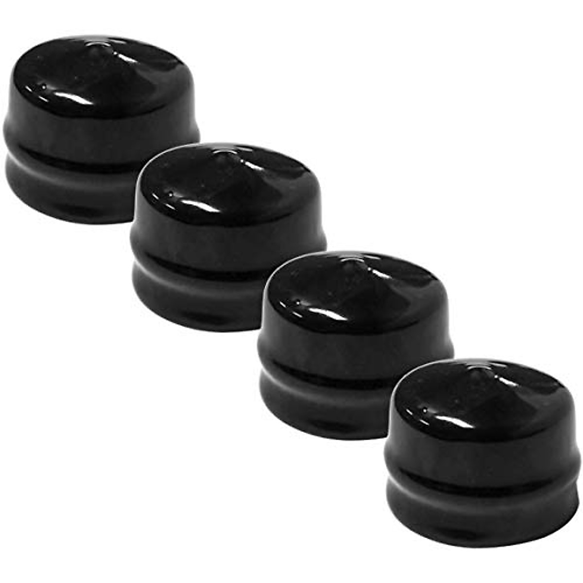 4 Pack 532104757 Rubber Wheel Axle Hub Caps for Husqvarna/Craftsman 532175039, 104757X, 104757X428