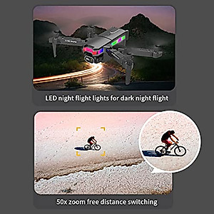 Mini Drone with Daul 4k Hd Fpv Camera Remote Control Toys Gifts with Altitude Hold Headless Mode One Key Start Speed Adjustment 2.4ghz Technology Adopted for Anti-Interference