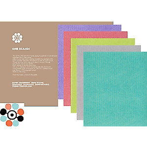 Trendy Tripper Earth-Friendly Reusable COMPOSTABLE ECO Sponge Cloth | AKA Swedish Dishcloths | Reusable Dishcloth Made in Germany