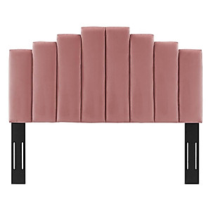 Modway Noelle Performance Velvet Full/Queen Headboard in Dusty Rose