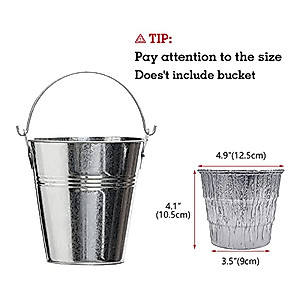 Entsong 15 Pack Drip Grease Bucket Liner Replacement for Traeger HDW152, Smoker Disposable Lines for Catching Grease, Compatible with Oklahoma Joe's, Z Grills, etc Grills Pellet