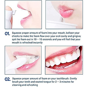 CCYP Brightify Deep Cleaning Foam Toothpaste,Deep Cleansing Foam Toothpaste Eelhoe, Teeth Whitening Toothpaste, Baking Soda Toothpaste, Intensive Stain Removal Toothpaste (1pcs)