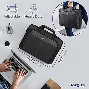 Targus Classic Slim Business Professional Travel and Commuter Bag for 16-Inch Laptop, Black (TCT027US)