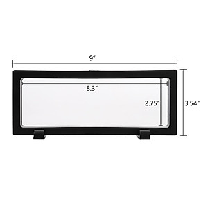 Dicunoy 6 PCS 3D Floating Display Case, Coins Display Stand Holder for Jewelry, Large Suspension Money Frame Box for Dollar Bill, Medallions, Fossils, Rocks, Stamps, 9" x 3.54" x 0.75"