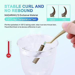 NAGARAKU Natural Brown Color Eyelash Extensions 0.15mm C curl 7-15mm Mix Tray Individual Lashes Classic Faux Mink Volume 20 rows Soft Eyelash Supplies