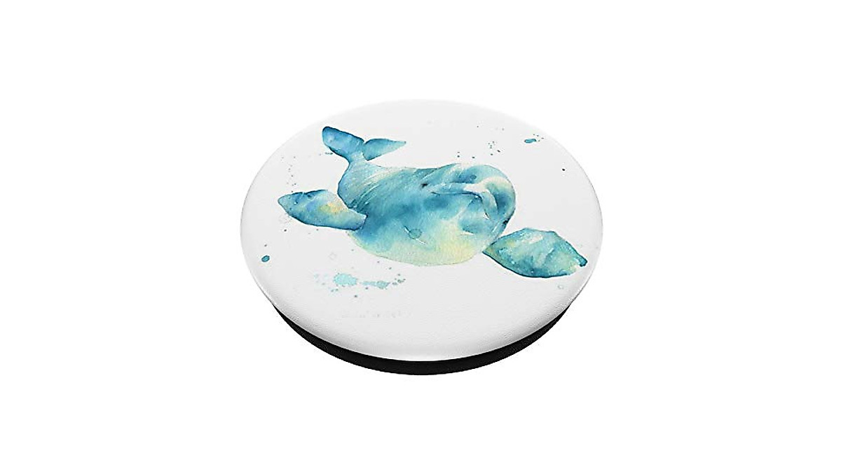 Beluga Whale PopGrip - Stylish Swappable Phone Grip & Stand