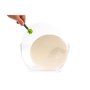 HONEYCOMB AFTERNOON Rice Paper Water Bowl - Rice Paper Holder Water Dipping Bowl, BPA Free, Reusable, Space-Saver - Spring Roll Summer Roll Wrappers Holder - Complete with Silicone Tongs