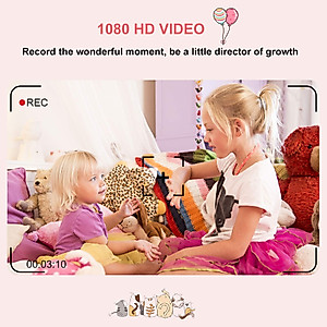 Kids Camera 20MP Digital Video Camera for Kids, Toy Camera with 2.0 Inch IPS Screen,Gifts for Children's Day,Mini Rechargeable Toddler Toys Camera for 3~12 Years Girls