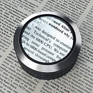 Satechi ReadMate LED Desktop Magnifier with up to 5X Magnification - Carrying Case Included (Black)