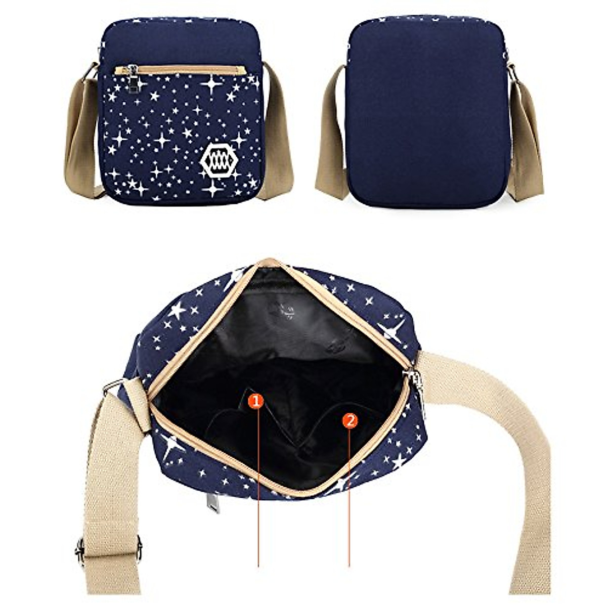 Yookeyo Girls School Bag 3Pcs for Elementary, Backpack/Shoulder Bag/Handbag