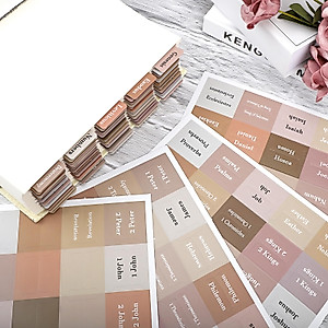 Bible Tabs for Bible Journaling Supplies,Bible Study Tabs for Women and Men,66 Old and New Testament Bible Book Index Tabs for Christian Gift