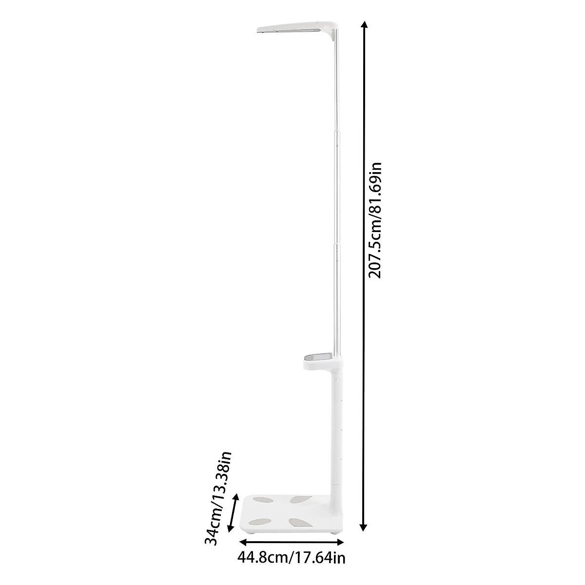 Digital Physician Scale, Professional Medical Scale, Ultrasonic Height and Body Fat Measurement Device, Smart Body Composition Analyzer, Suitable for Measuring Weight, BMI, Muscle, Bone, Calories