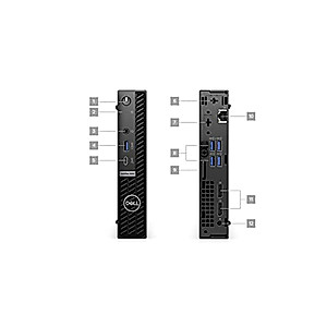 Dell Optiplex 5000 5000 Micro Tower Desktop Computer Tower (2022) | Core i5-512GB SSD Hard Drive - 16GB RAM | 6 Cores @ 3.8 GHz - 10th Gen CPU Win 10 Pro