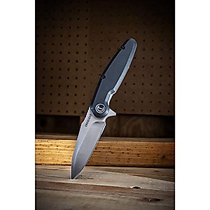 Crescent 3-1/2 Inch Harpoon Blade Composite Handle Pocket Knife - CPK350C, Stainless Steel