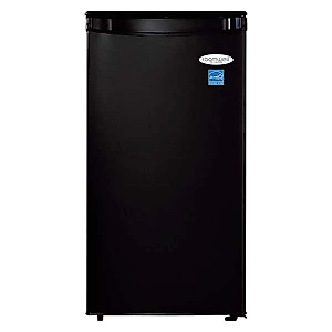 roomwell 3.3 Cu Ft Mini Fridge Compact All Refrigerator without Freezer, Single Door Small Refrigerator REFNFR3300, Black