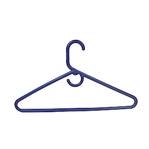 12 Set Heavy Duty Tubular Hangers Blue Jumbo Plastic Adult Cloth Coat Suit Closet Organization Hanger