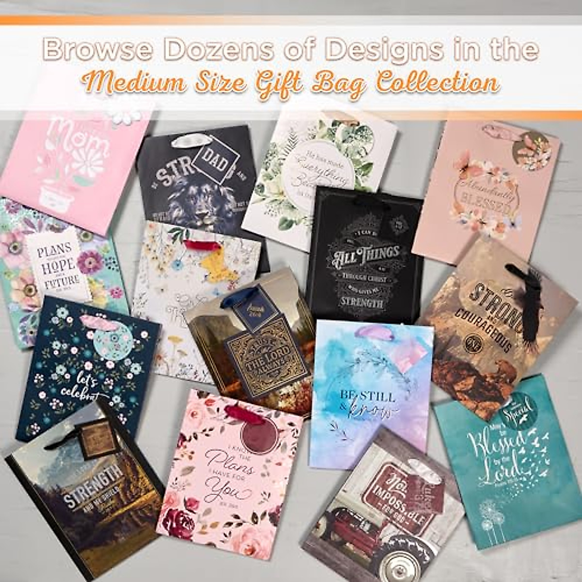 Christian Art Gifts Gift Bag/Tissue Paper Set Hope & A Future Jeremiah 29:11 Bible Verse, Purple/Teal, Medium