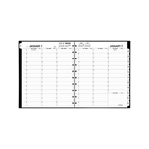 2024 AT-A-GLANCE Move-A-Page 8.75-inch x 11-inch Weekly & Monthly Appointment Book, Black (70-950E-05-24)