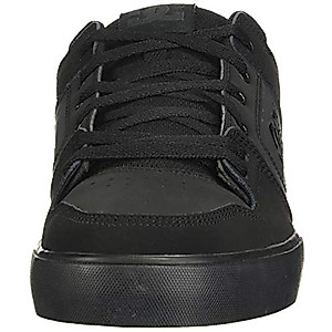 DC Men's Pure Casual Low Top Skate Shoe, Black/Pirate Black, 10 D US