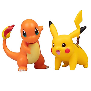 Pokémon Figure Multi Pack Set with Deluxe Action Gengar - Generation 1 - Includes Pikachu, Squirtle, Charmander, Bulbasaur and Gengar - 5 Pieces - Ages 4+
