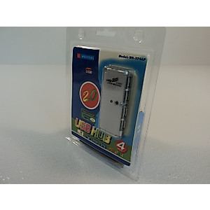 Sprinters Mini 4 Port USB Hub 2.0 Pocket Size Plug and Play UH-374AP