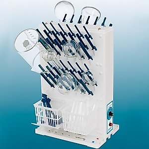 SP Bel-Art Lab-Aire II Polypropylene Double-Sided Electric Benchtop Glassware Dryer; 3 Tier, 120V, 16.75 x 10 x 22.7 in. (F18819-0023)