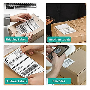 Label Printer with Thermal Shipping Blue Label - 4" x 6", 500 Sheets