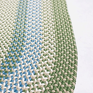 Colonial Mills Kingston Braided Rug, 4x6, Green