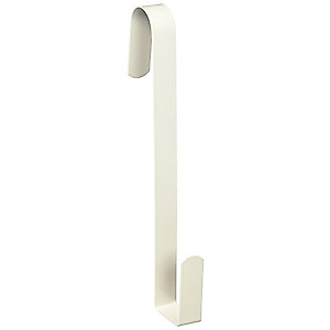 Adorox New 12" Door Hanger Hook Wreath Coats Towels Bags (White)