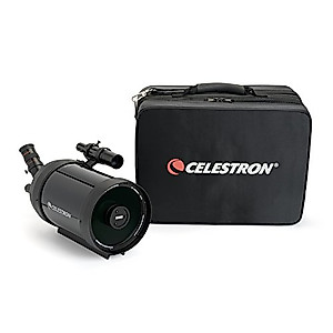 Celestron – C5 Angled Spotting Scope – Schmidt-Cassegrain Spotting Scope – Great for Long Range Viewing – 50x Magnification with 25mm Eyepiece – Multi-Coated Optics – Rubber Armored
