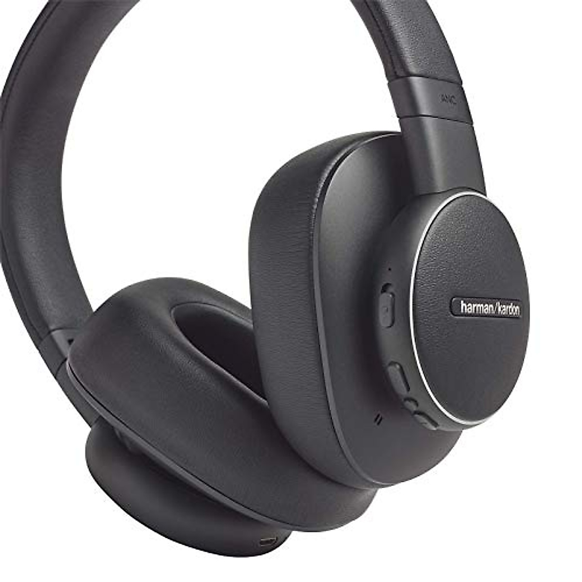 Harman Kardon FLY ANC Wireless Over-Ear Noise-Cancelling Headphones - Black (Renewed)