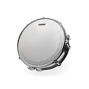 Evans Genera HD Dry Snare Drum Head - 14 Snare Drum Head - Featuring Vent Holes to Control Sustain & Tighten Sound - Overtone Control - Coated with 2 Plies - 14 Inch