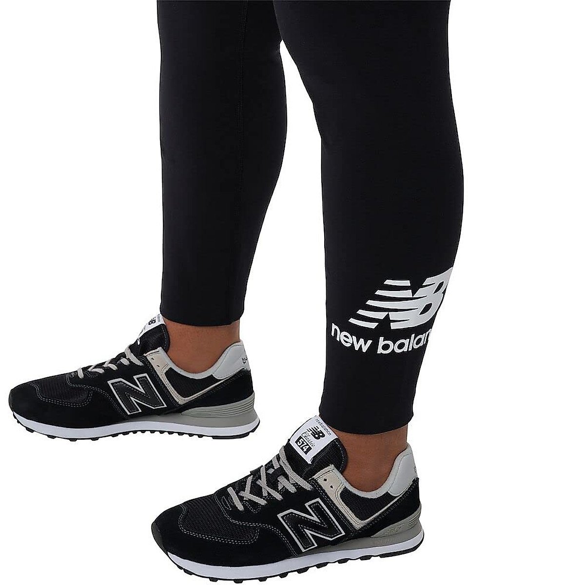 New Balance Women's NB Essentials Stacked Legging, Athletic Grey, Medium