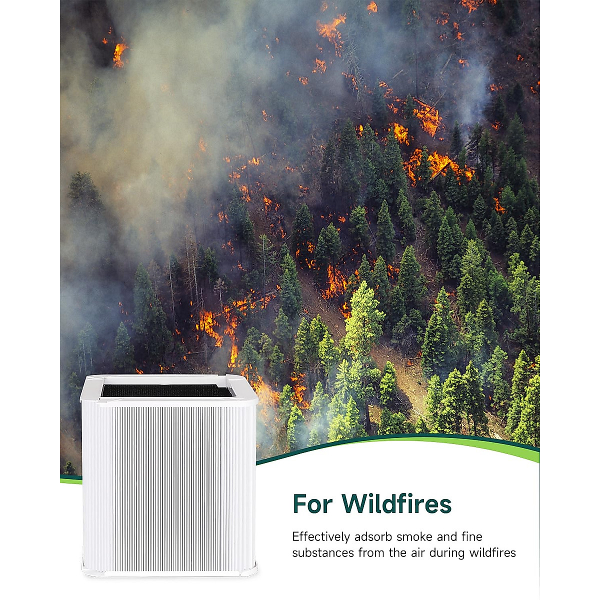 211+ Replacement Filter for Blue Pure 211+ Air Purifier (Non-Auto), H13 True HEPA & Foldable Activated Carbon Filter