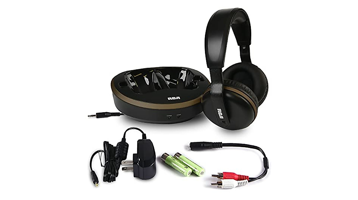 RCA Wireless Over-Ear Headphones | 150ft Range & Rich Sound