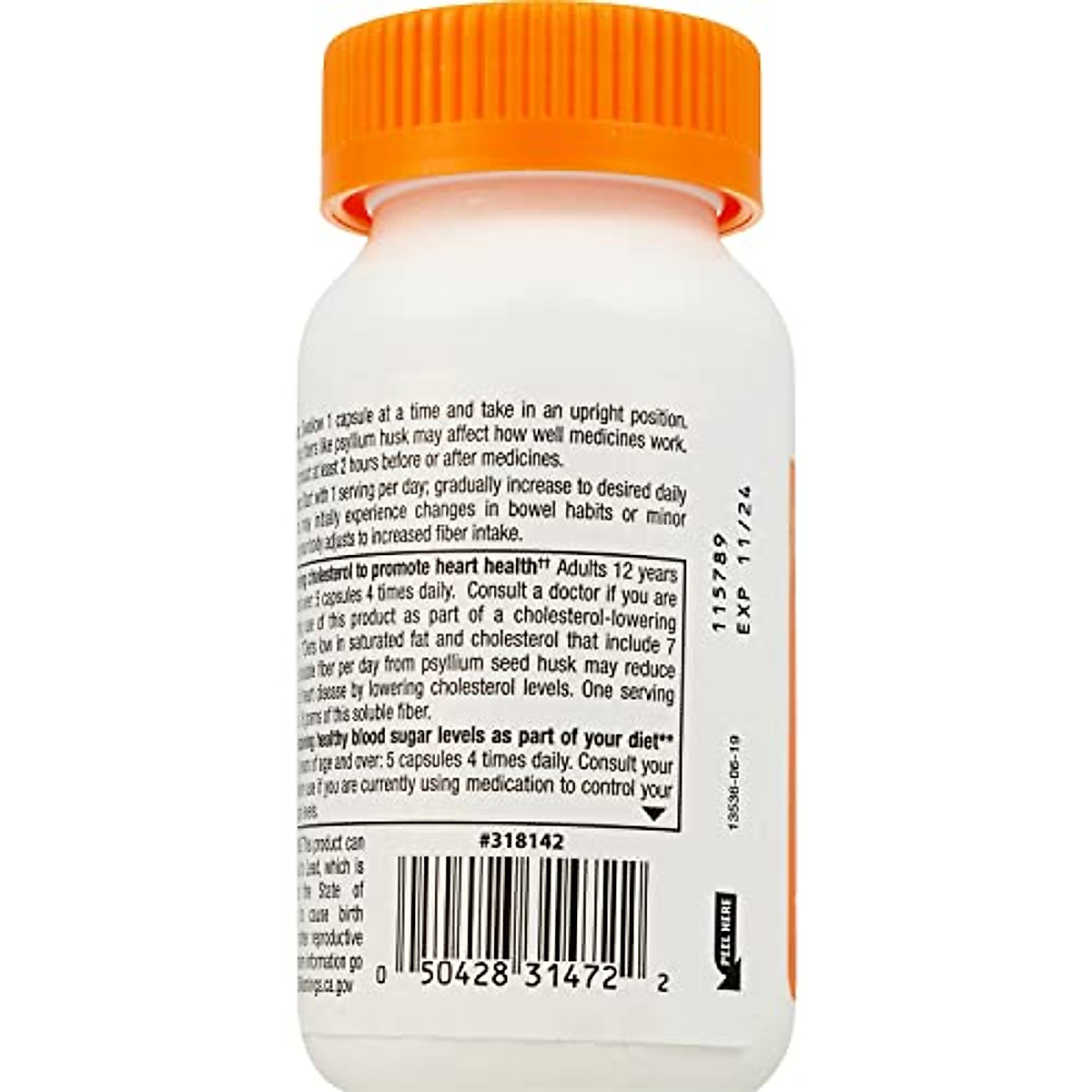 CVS Health Natural Daily Fiber Capsules (100 Capsules)